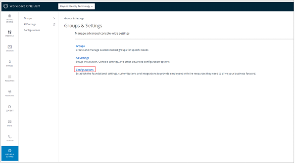Workspace One UEM Integration Guide – Beyond Identity