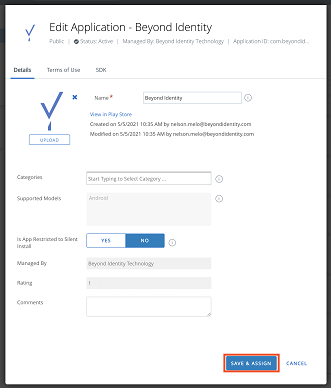 Workspace One UEM Integration Guide – Beyond Identity