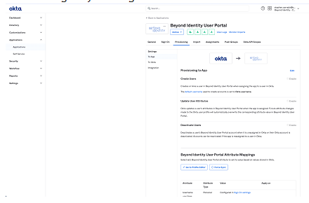 Integration Guide for Okta Identity Engine (OIE) – Beyond Identity