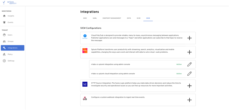 Beyond Identity Events Data integration with Splunk Enterprise – Beyond Identity
