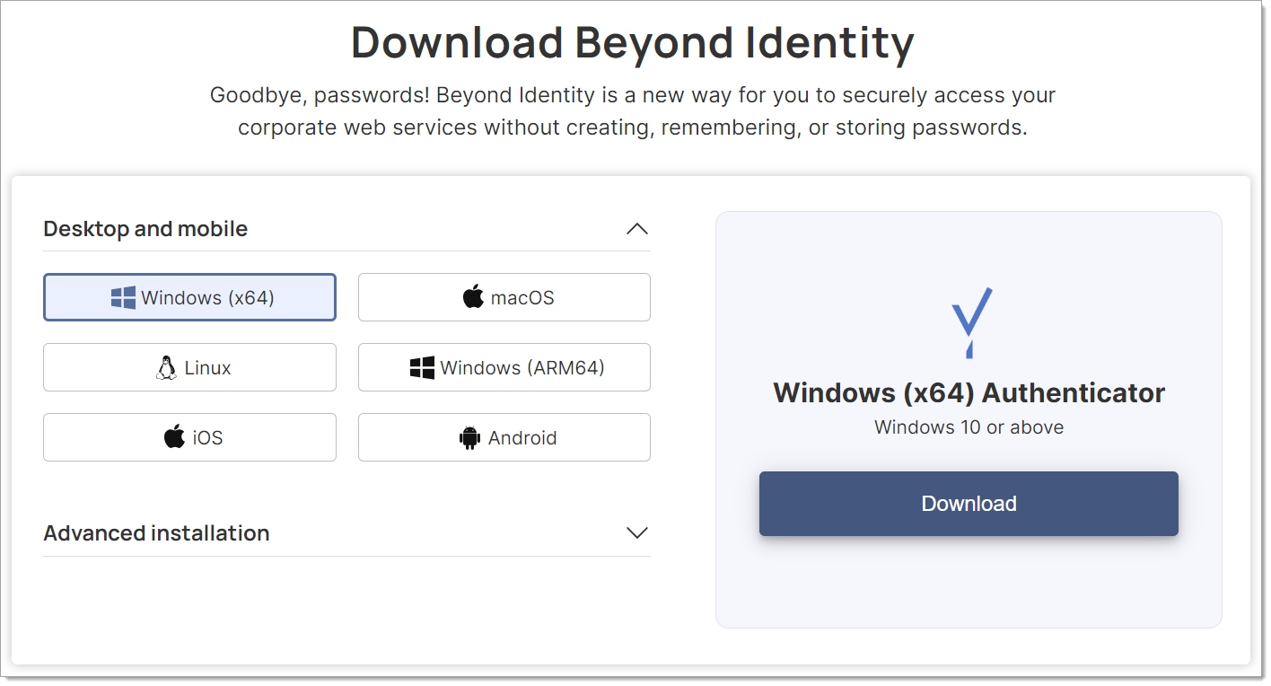 How to download and install Beyond Identity on Windows – Beyond Identity